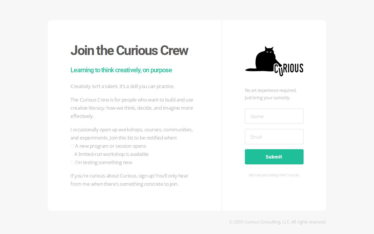 Join The Curious Crew